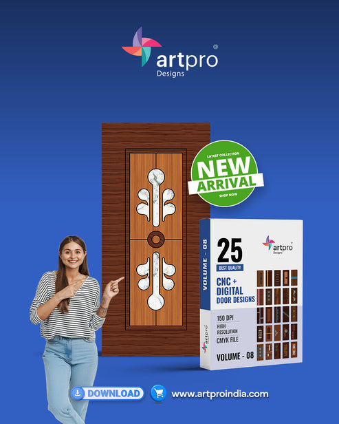 CNC + DIGITAL DOOR DESIGNS VOLUME - 8 – ARTPRO DESIGNS INDIA